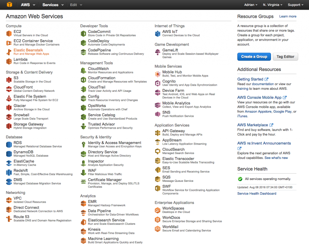 Deploying a Spring Boot Microservice To Docker / AWS Elastic Beanstalk - adrian milne
