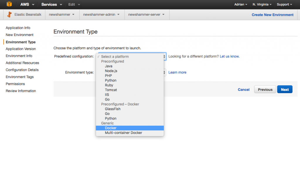 Deploying a Spring Boot Microservice To Docker / AWS Elastic Beanstalk - adrian milne
